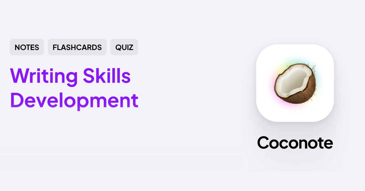 Writing Skills Development | Coconote