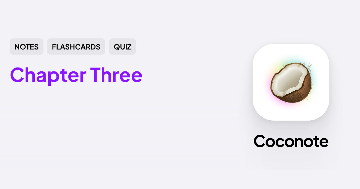 Chapter Three | Coconote