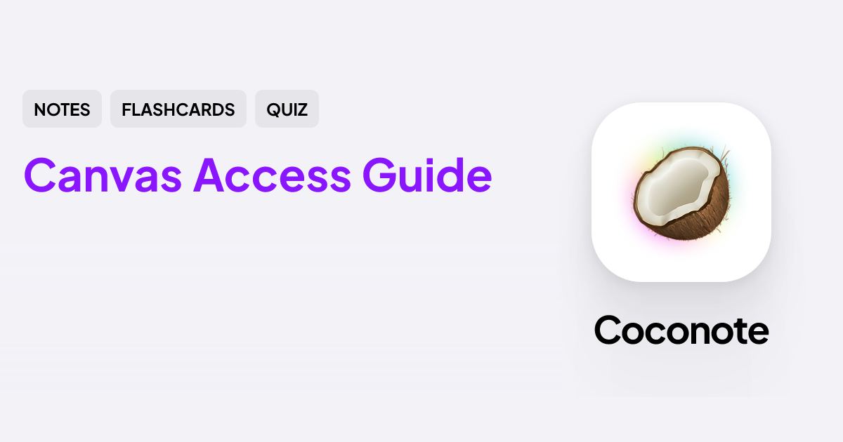 Canvas Access Guide | Coconote