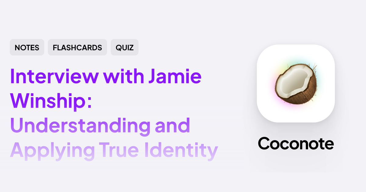 Interview with Jamie Winship: Understanding and Applying True Identity ...