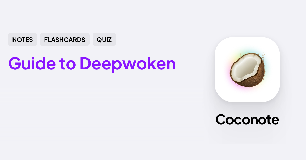 Guide to Deepwoken | Coconote