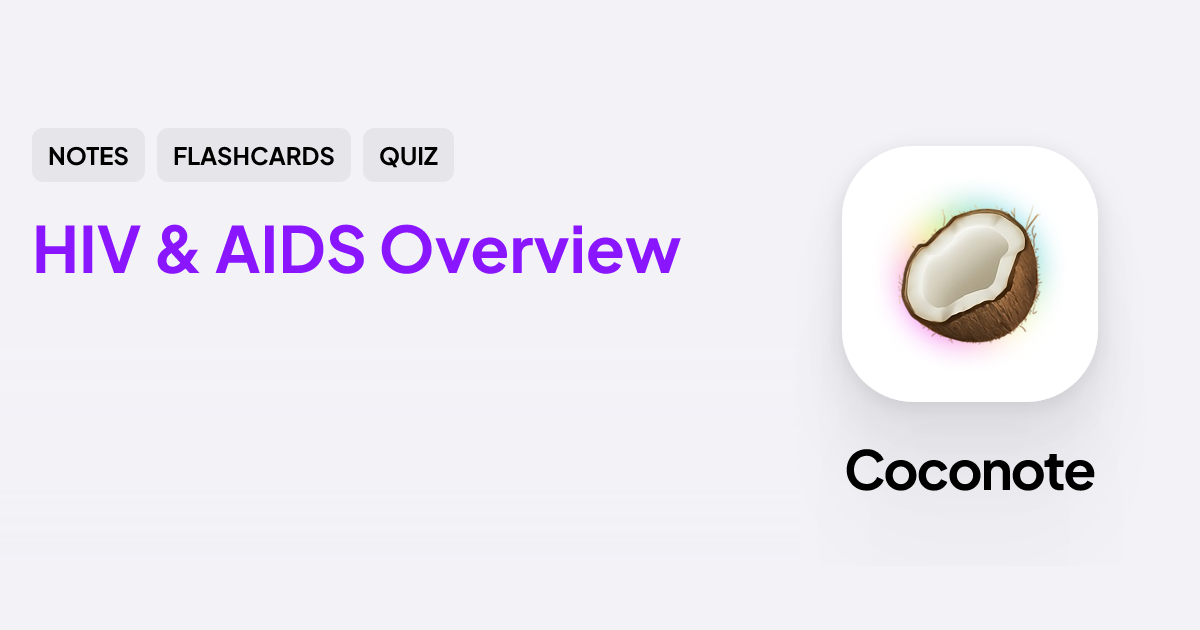 HIV & AIDS Overview | Coconote