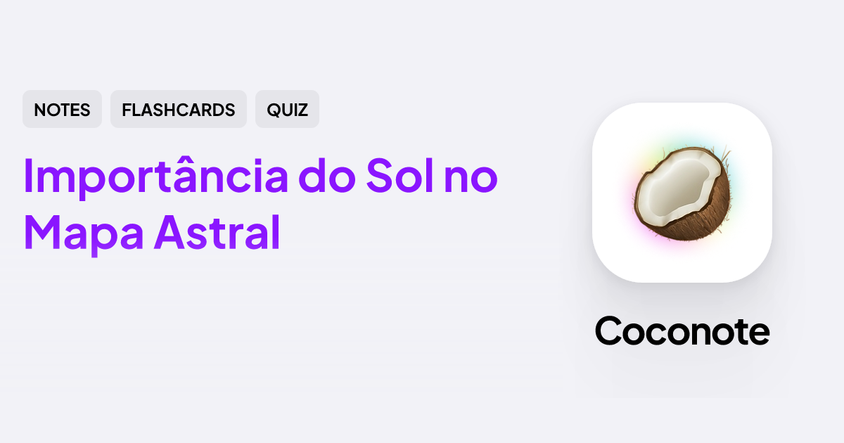 Importância do Sol no Mapa Astral | Coconote