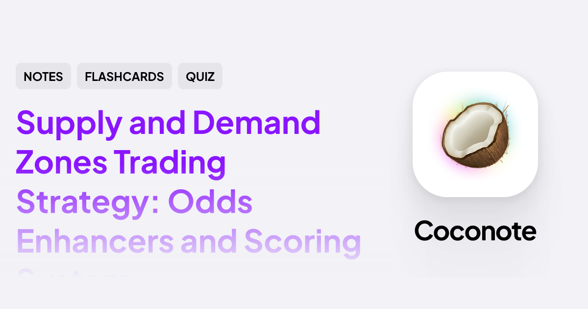Supply and Demand Zones Trading Strategy: Odds Enhancers and Scoring ...