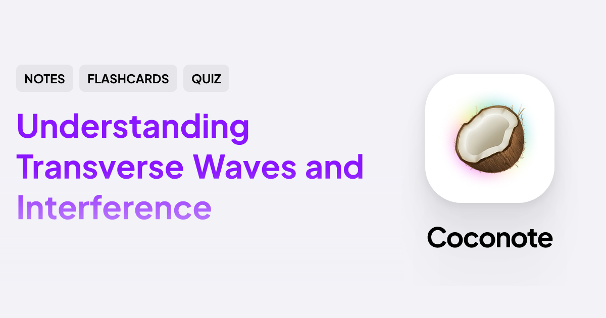 Understanding Transverse Waves and Interference | Coconote